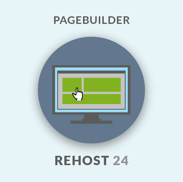 Rehost24 - Mit dem Pagebuilder ganz einfach eigene Homepage bauen